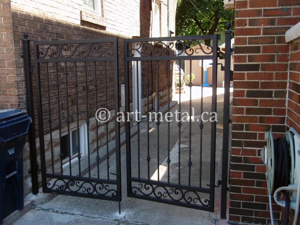 Wrought Iron Folding Security Gates for Driveways and Garden
