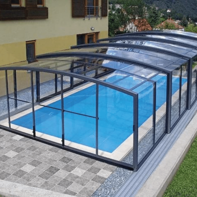 Metal Swimming Pool Enclosure in Toronto. Kits