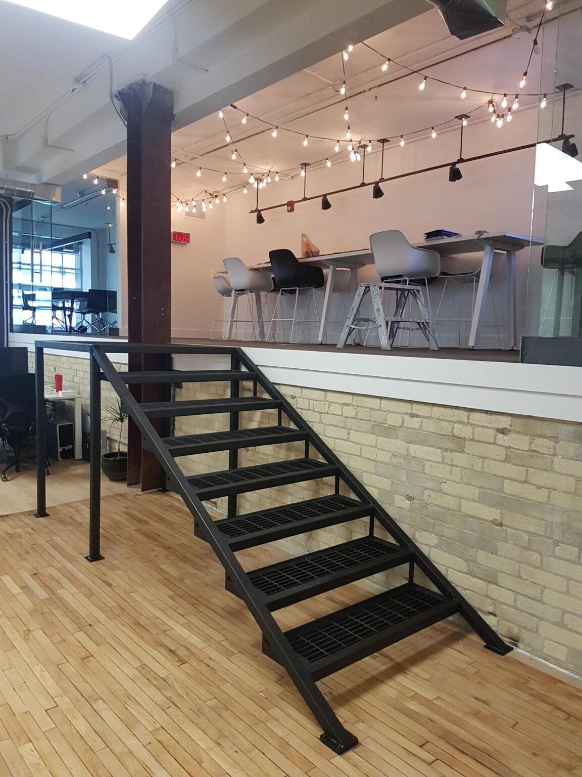 Metal Indoor Staircase in Toronto and GTA. Custom Steel Stairs