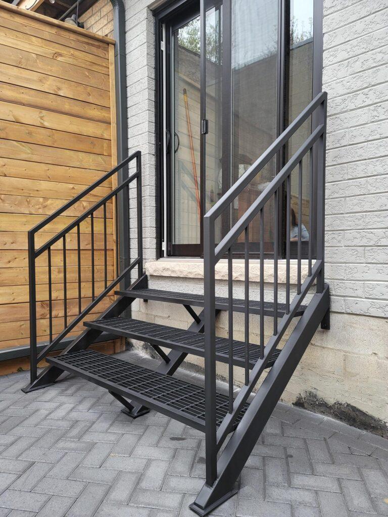 Metal Indoor Staircase in Toronto and GTA. Custom Steel Stairs