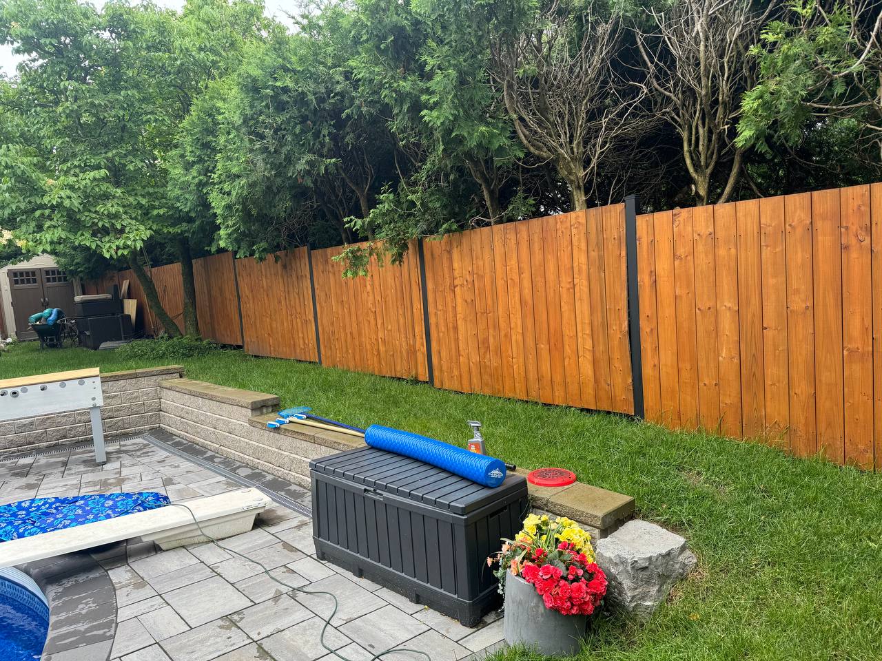 Wood and metal fence - Art Metal